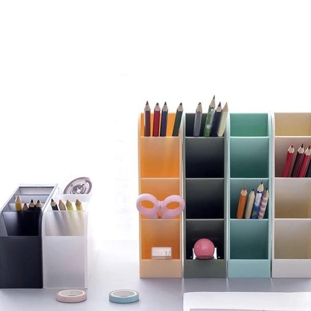 Jual Mini Rak Pensil Organizer Keranjang Meja Sekat 4 Box Multifungsi ...