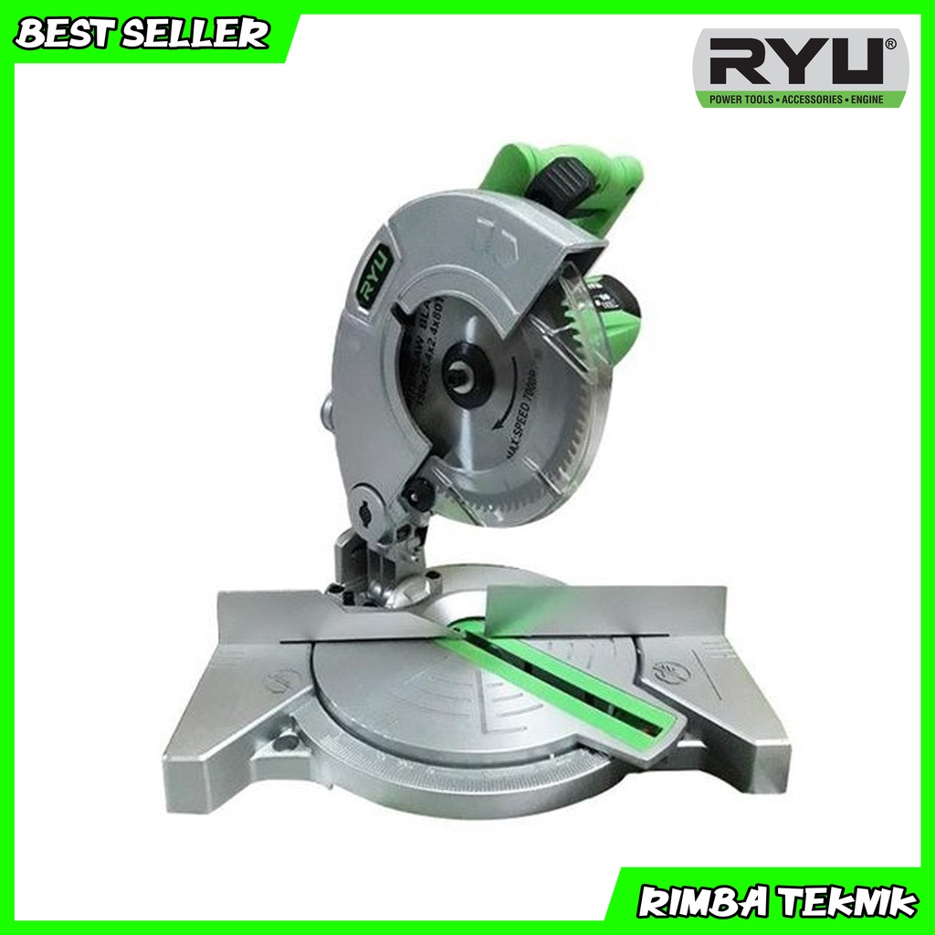 Jual [PROMO] RYU RMS 180 Mesin Potong Alumunium Kayu Miter Saw 7 inch ...