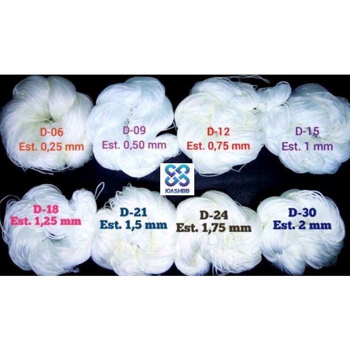 Jual Shopee brand [1PAK] Benang Nylon Putih D9 - D24 +- 20ikat 400gram ...