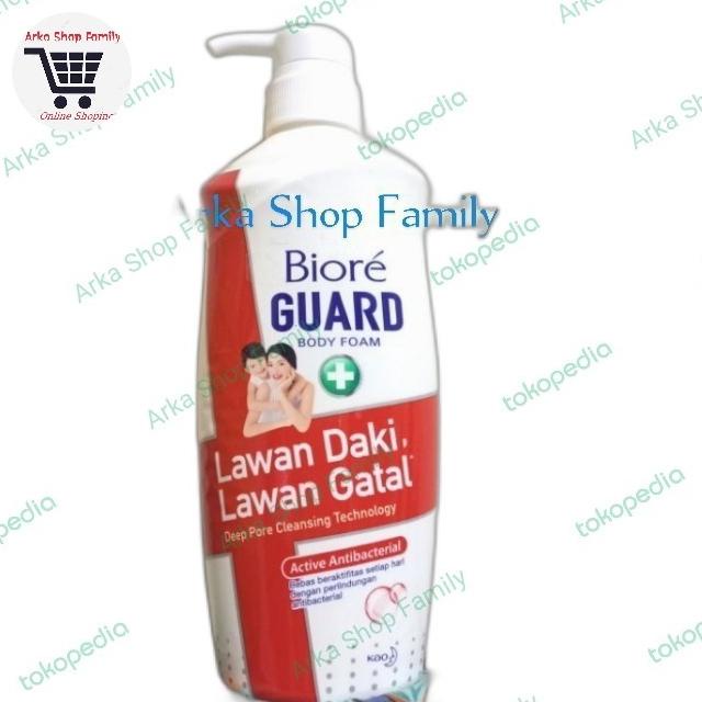 Jual BIORE Guard Active Antibacterial Sabun Mandi Cair Pump 550ml | Shopee Indonesia