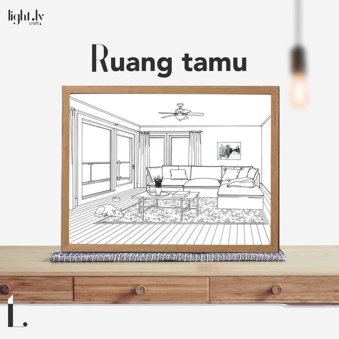 Jual Lukisan Lampu cahaya LED light art painting [Ruang Tamu] | Shopee ...