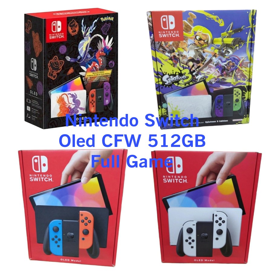 Jual Console Mesin Nintendo Switch Oled Neon Red Blue CFW 512GB Full Game | Shopee Indonesia