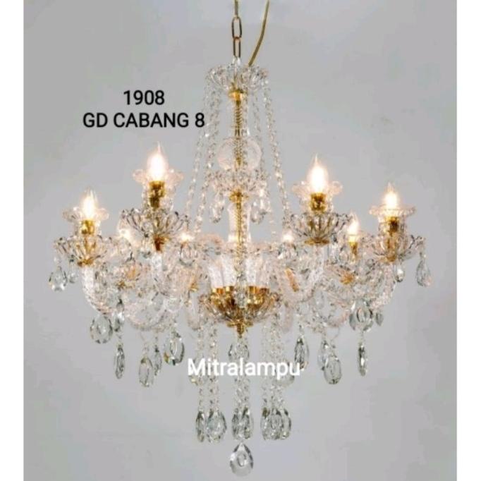 Jual Lampu Kristal Minimalis Modern Lampu Gantung Ruang Tamu 1907 Kedaishinyuri | Shopee Indonesia