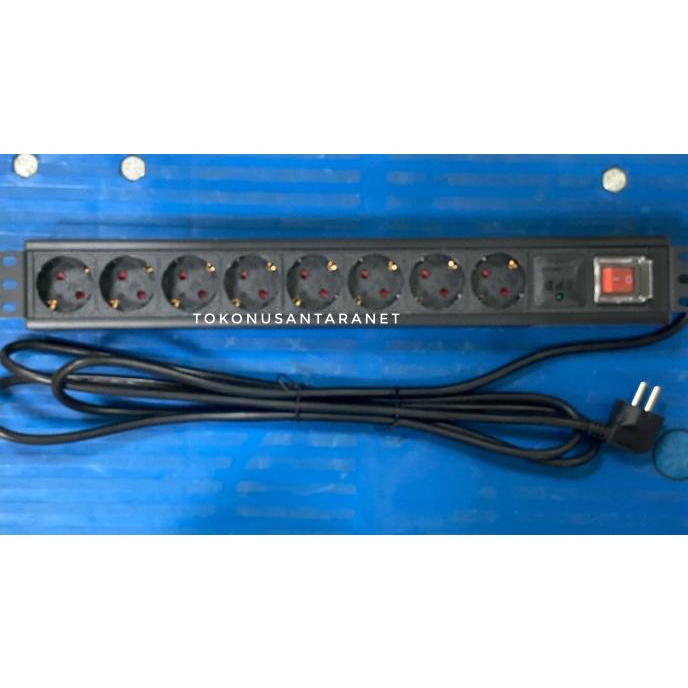 Jual Pdu Horizontal 8 Outlet Rack 16A / Power Distribution Unit 8 Hole | Shopee Indonesia