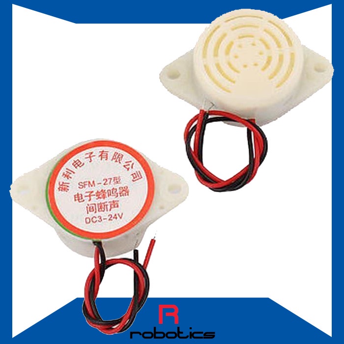 Jual Continuous Alarm DC 3-24V active piezo buzzer SFM 27 speaker 5v 9v 12v | Shopee Indonesia