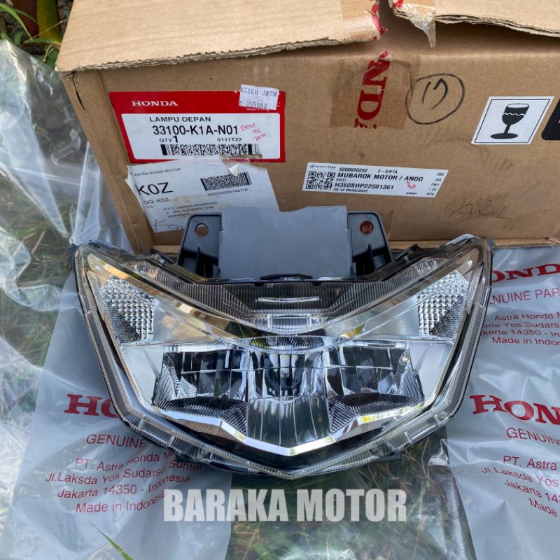 Jual Reflektor Lampu Depan Honda BeAT dan BeAT Street K1A Original AHM ...