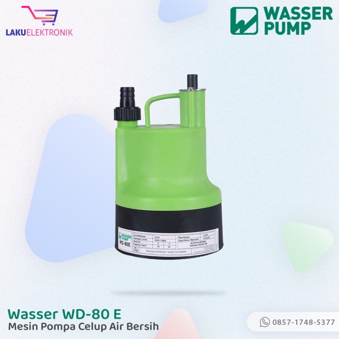 Jual Wasser Pompa Celup Air Bersih WD-80E (80 watt) | Shopee Indonesia