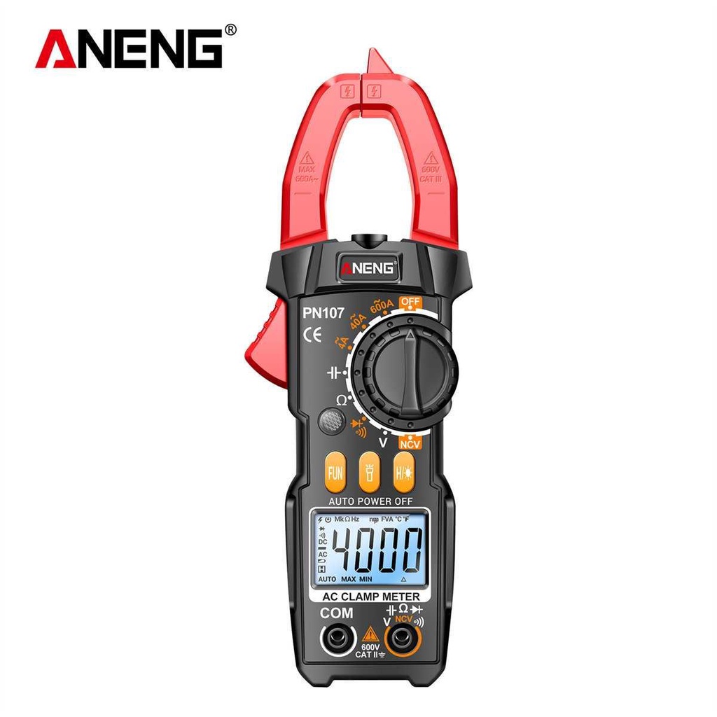 Jual Digital Multimeter Voltage Tester Clamp Meter AC/DC 600A - PN107 ...