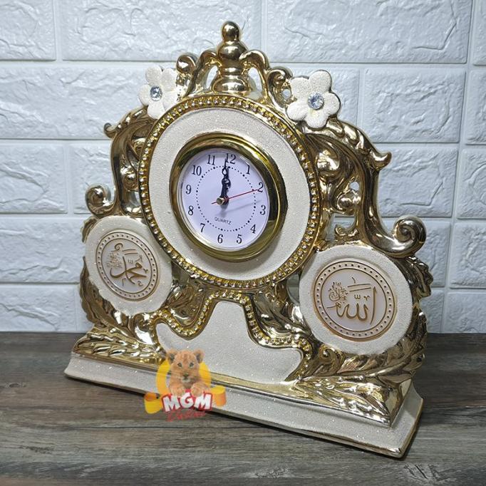 Jual Pajangan Keramik Allah & Muhammad kaligrafi dengan Jam | Shopee ...