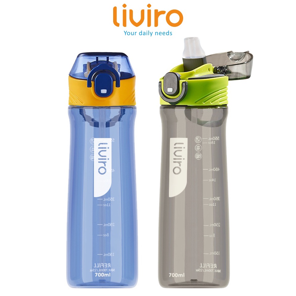 Jual STOK TERBATAS liviro Botol Minum Toff 700 ml Botol Air Minimalis ...