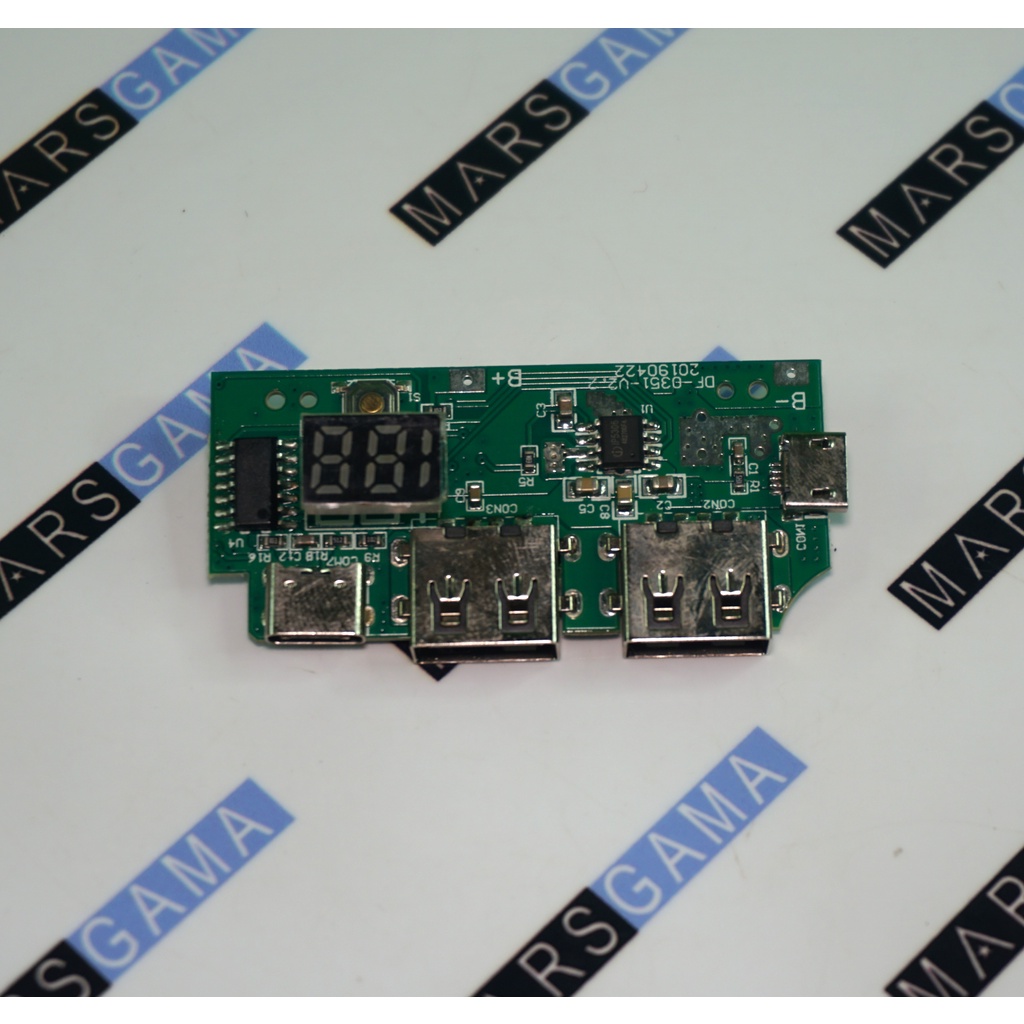 Jual Modul DIY Rakitan Power Bank Type-C MicroUSB With LCD PowerBank ...