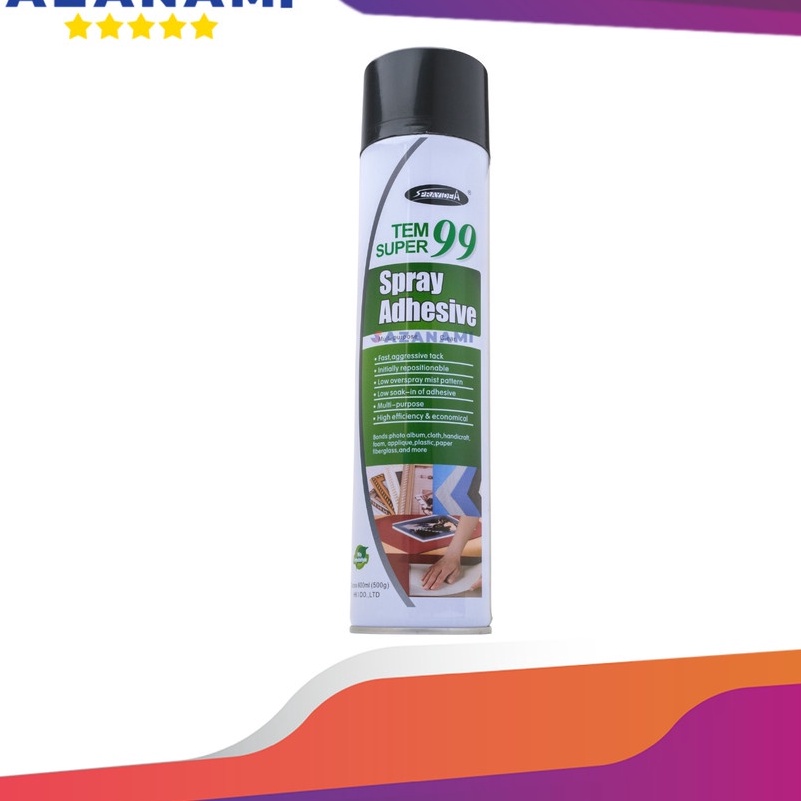 Jual MCL709 TEM SUPER 99 LEM SEMPROT SERBAGUNA SPRAY ADHESIVE LEM ...