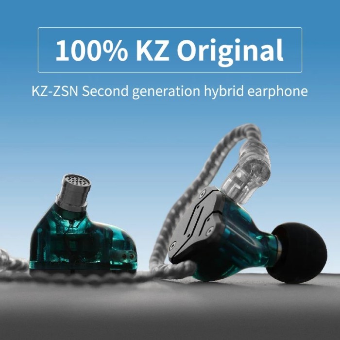 Jual KZ ZSN Wired Noise Canceling In Ear Earphone with Mic alt KZ ZSN ...