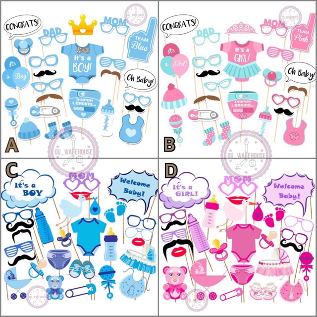 Jual Acc Photobooth Baby Shower - Akses Foto Baby - Accessory Photo ...