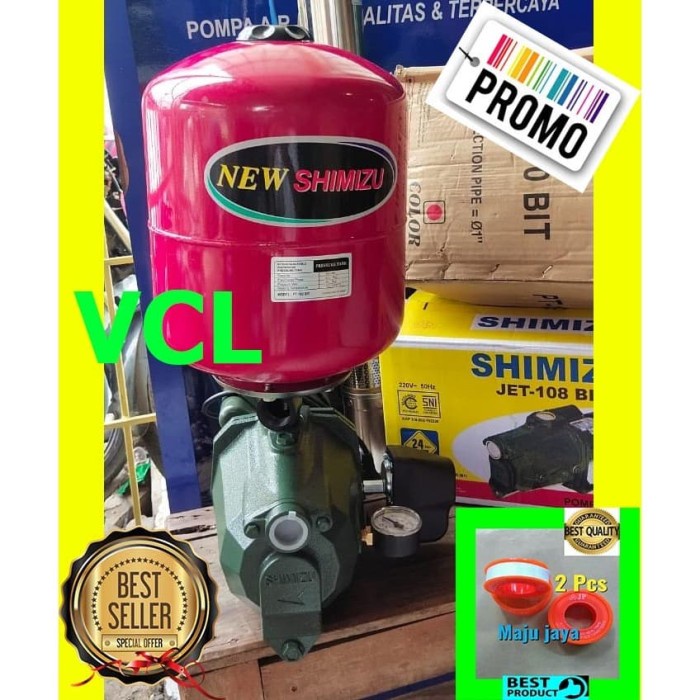 Jual POMPA AIR DORONG OTOMATIS SHIMIZU SEMI JET 100 TABUNG NATIONAL BOOSTER | Shopee Indonesia
