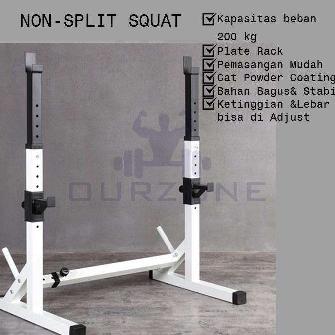 Jual Mobile Squat Stand Adjustable Bench Press Rack | Shopee Indonesia