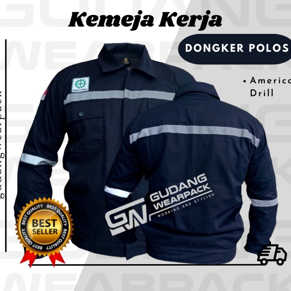 Jual STAR Gudang Wearpack - Baju Kerja Seragam Proyek Warna Dongker ...