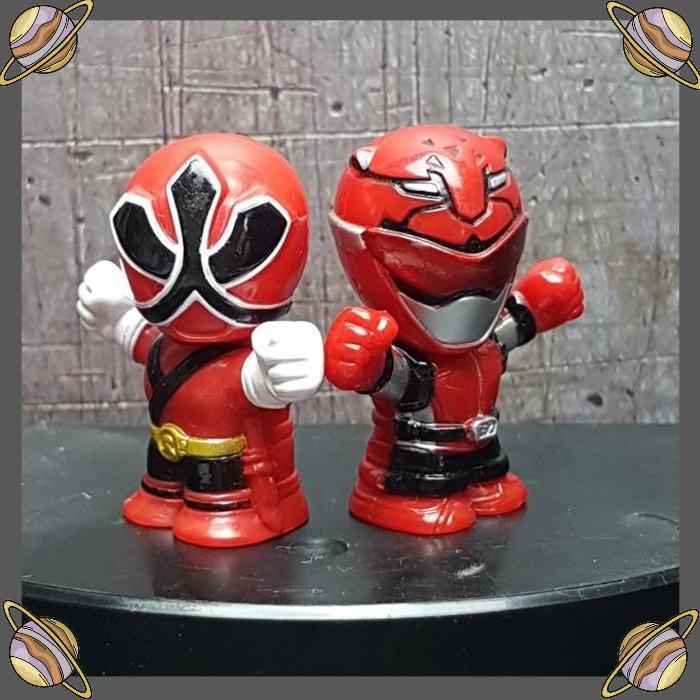 Jual [ZPT] FIGURE SUPER SENTAI RED RANGER SHINKEN AND GOBUSTER CHIBI ...