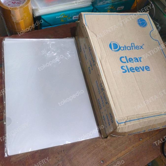 Jual monggo] map L Folio bening dataflex clear Sleeve 1 pack isi 12 pcs | Shopee Indonesia