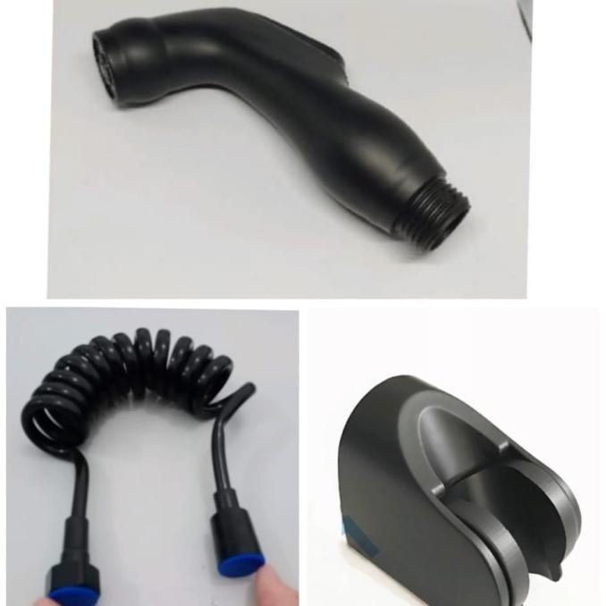 Jual cusss order] Paket jet shower warna hitam / Jet shower closet set ...