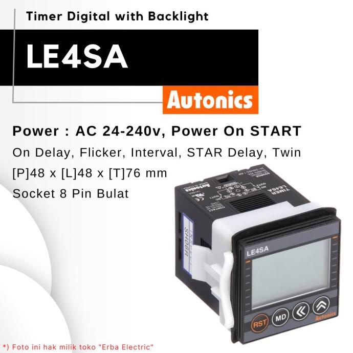 Jual For Sale Autonics Le4Sa Timer Digital Thumbwheel 1 Stage Preset Sv ...