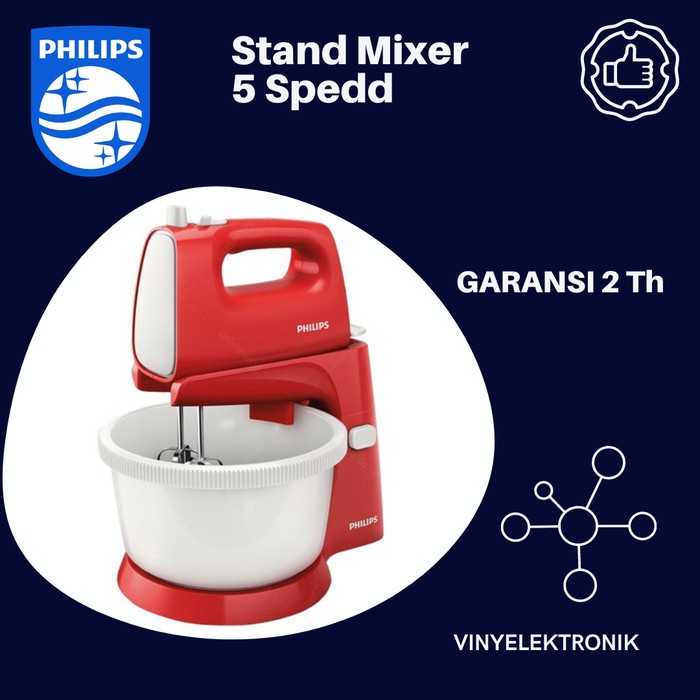 Jual Mixer Philips HR1559 Stand Mixer 5 Speed HR-1559 - Hijau - Merah ...