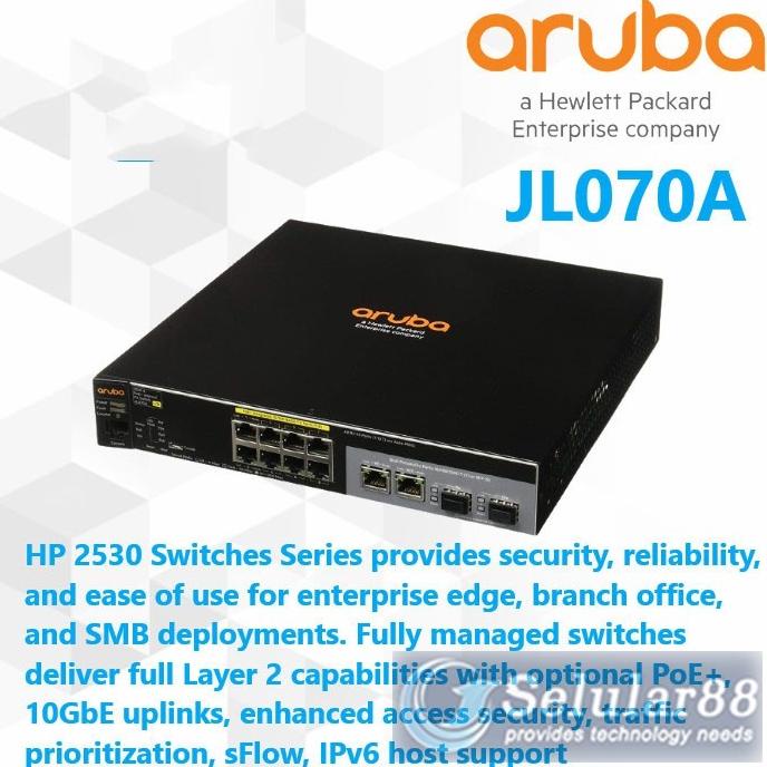 Jual Hpe Aruba Jl070A 2530 8Poe+ Internal Power Supply Switch Hub ...