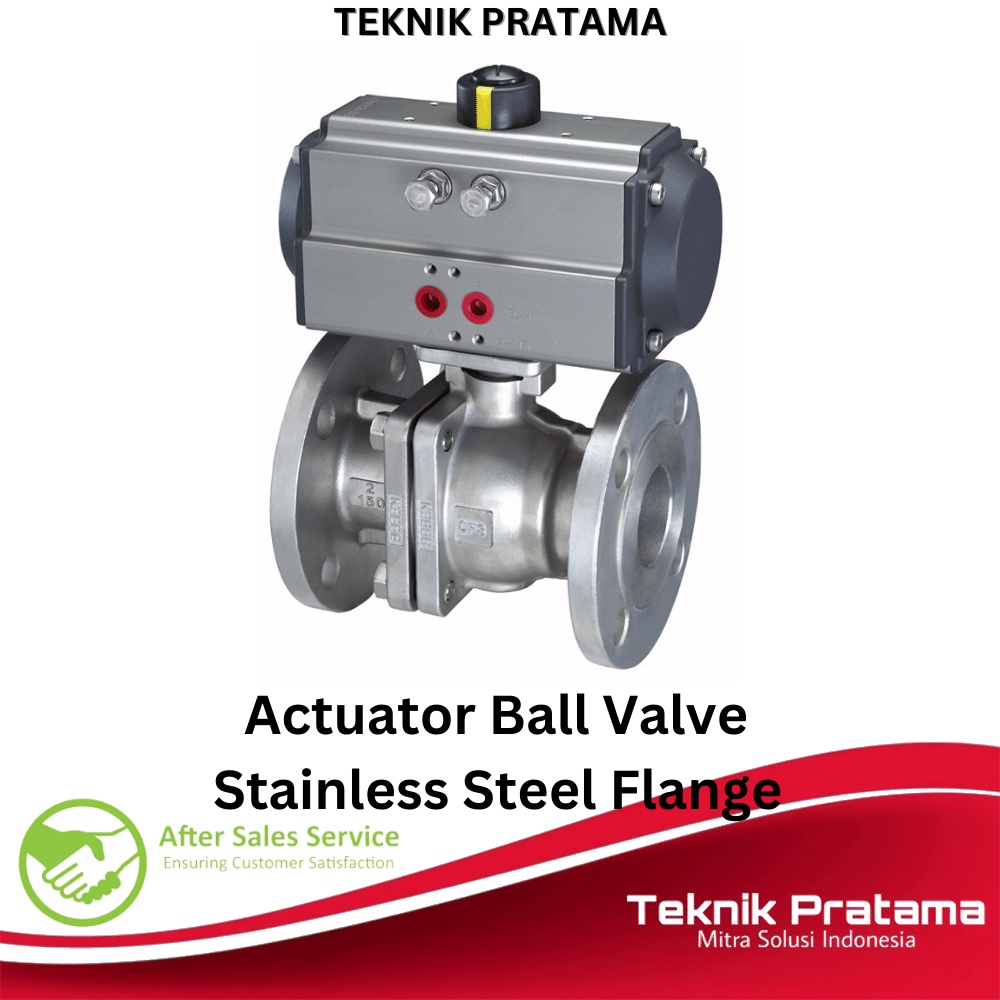 Jual Actuator Ball Valve WCB Flange JIS 10K Single Acting 2 Inch | Shopee Indonesia