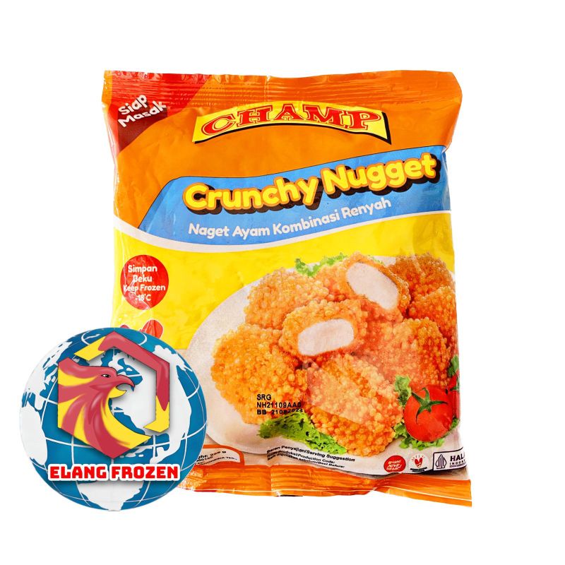 Jual Champ Chicken Nugget Cruncy | Champ Naget Ayam 225gr | Shopee ...