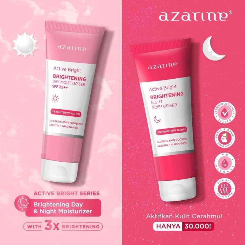 Jual AZARINE ACTIVE BRIGHTENING DAY CREAM/NIGHT CREAM | Shopee Indonesia