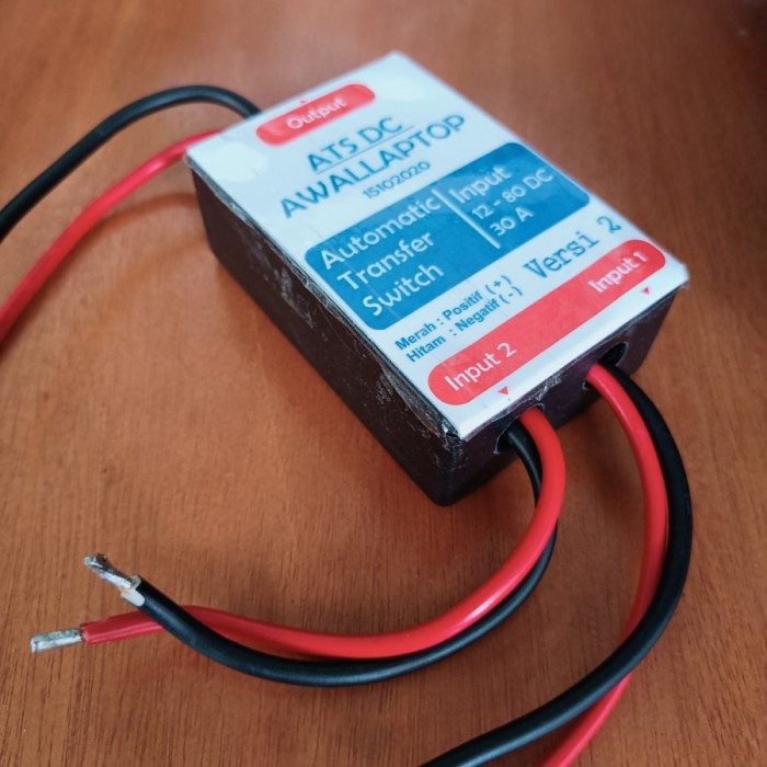 Jual automatic transfer switch DC input 12V-80V 30A ATS DC switcing module | Shopee Indonesia