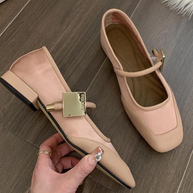 Jual Sepatu tunggal wanita Prancis malam angin angin senior rasa lembut ...