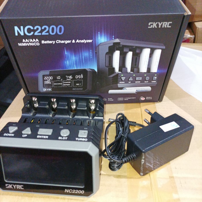 Jual SkyRc NC2200 battery charger & analyzer AA dan AAA | Shopee Indonesia