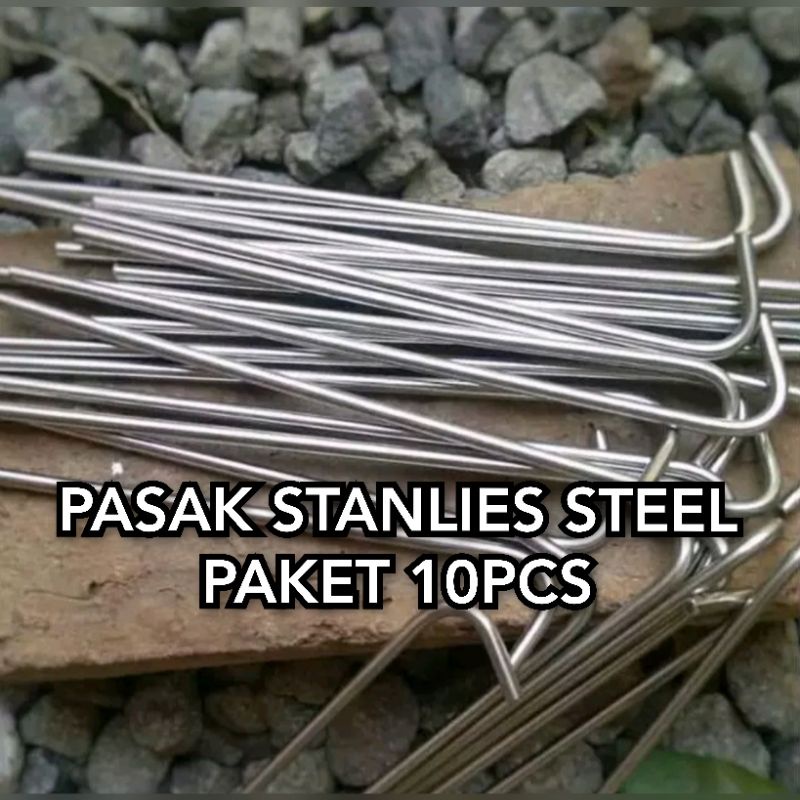 Jual (10PCS) CONSINA PASAK TENDA SIZE 5MM STAINLES STELL / PASAK ...