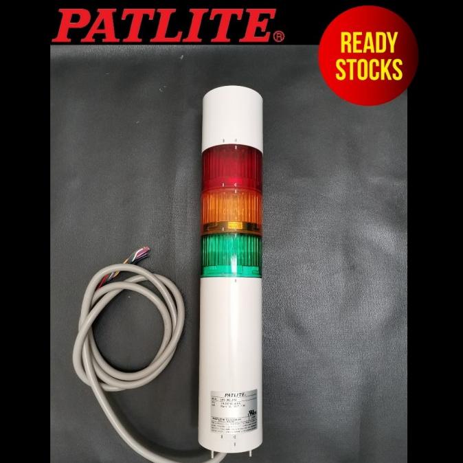 Jual PATLITE LED SIGNAL TOWER LIGHT - LR6-3M2WJBW-RYG | Shopee Indonesia