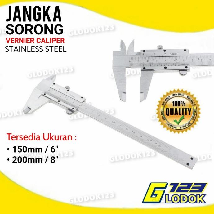 Jual Jangka Sorong Vernier Caliper Sigmat Alat Ukur Dimensi Stainless Steel | Shopee Indonesia