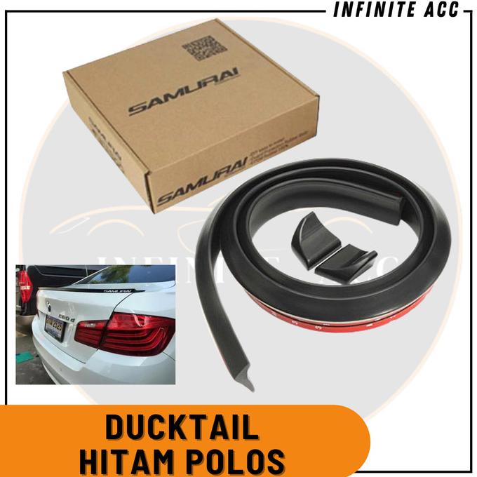 Jual Samurai Ducktail Hitam Polos Lips Belakang Mobil Aksesoris ...