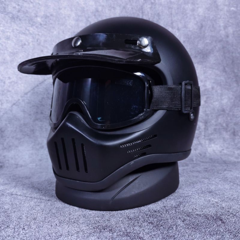 Jual HELM CAKIL CUSTOM SIMPSON M30 CLASSIC RETRO JAPSTYLE CHOPPER ...