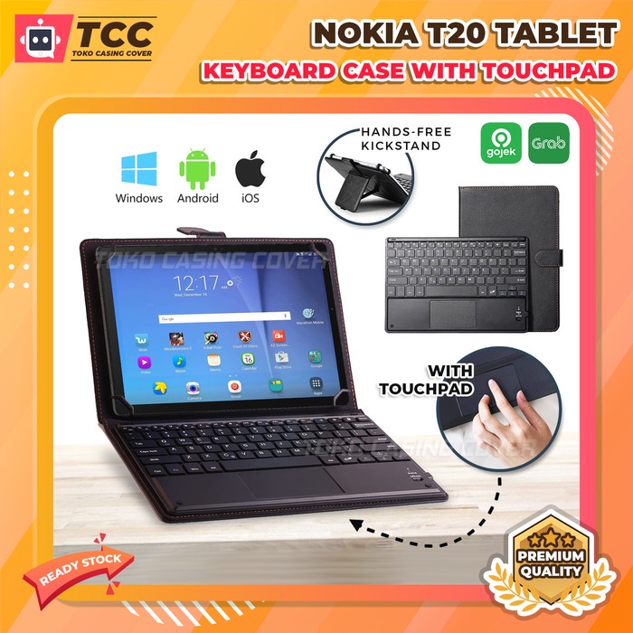 Jual Nokia T20 Tablet 10.4 inch Keyboard Case Flip Casing Touchpad ...