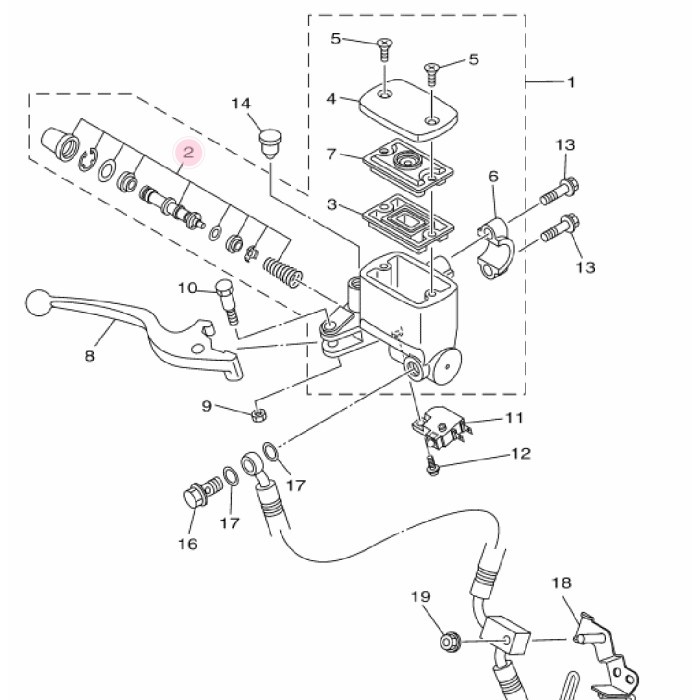 Jual New Master Rem Depan-Master Cylinder Kit R25-Mt25 Asli 1Wd-F5807 ...