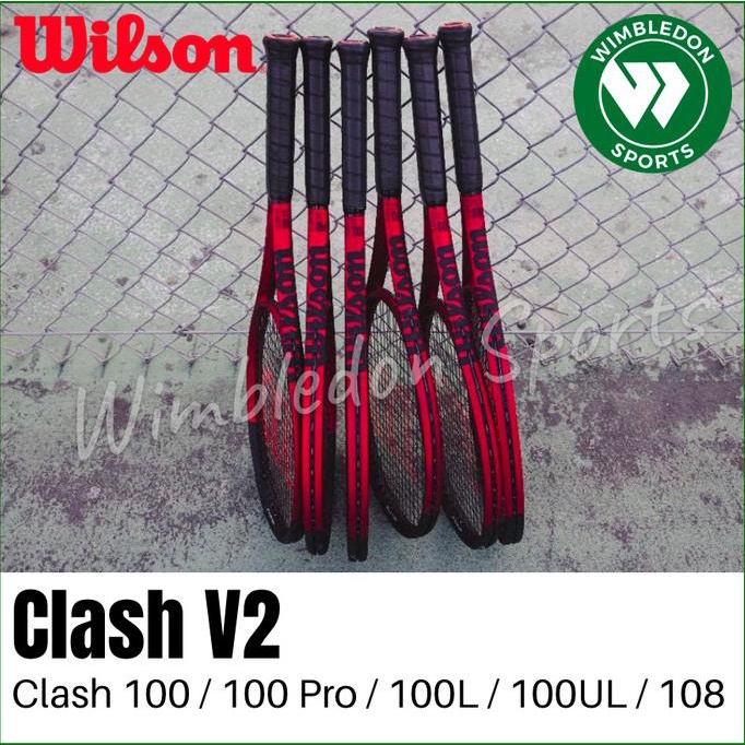 Jual NEW 2022 Raket Wilson CLASH V2 / Raket Tenis Wilson Clash 100 v2 ...
