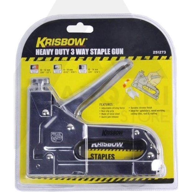 Jual Krisbow Staples Tembak 3In1/ Staple Gun/ Step Gun | Shopee Indonesia