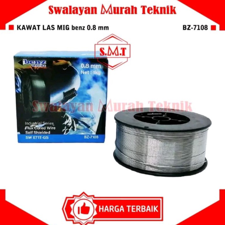 Jual jyab -72 BENZ Kawat Las Mig Tanpa Gas Fluxcore Gasless Mig Wire Flux core [286] | Shopee ...