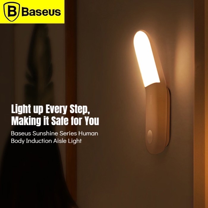 Jual Baseus Aisle Night Light Human Body Sensor Lampu Darurat Malam ...