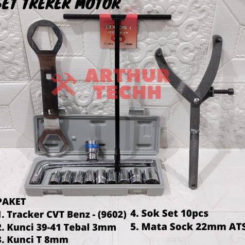 Jual PAKET Treker CVT Motor Matic Kunci 39 41 + Sok Set + Kunci T8 | Shopee Indonesia