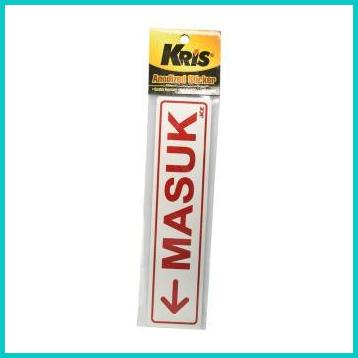 Jual KRIS STIKER MASUK KIRI STICKER SIGN LABEL ANODIZED 20JVLZ3 ...