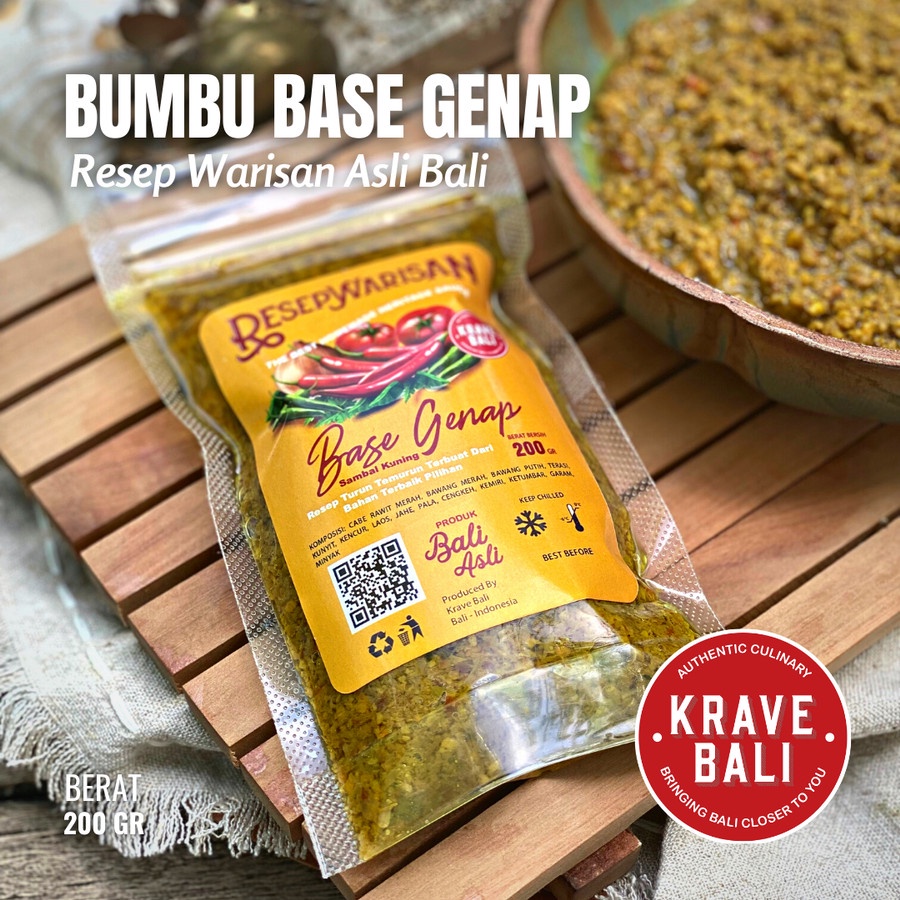 Jual Bumbu Khas Bali Krave Bali Base Genap Resep Warisan (200 gr ...