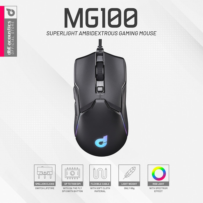 Jual dbE MG100 Superlight Gaming Mouse | Shopee Indonesia