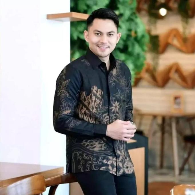 Jual Discount Baju Kemeja Batik Pria Lengan Panjang Bahan Doby Modern ...