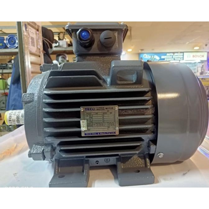Jual Teco motor 2 hp 4 pole b3 footmounted/ elektromotor 2 pk/ dinamo ...